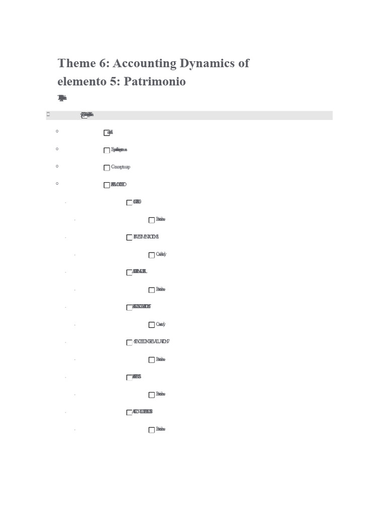 Accounting Dynamics of Element 5 Equity | PDF