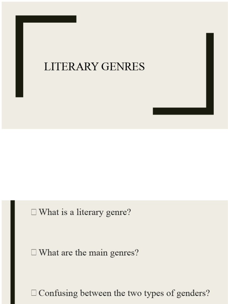 Literary Genres | PDF
