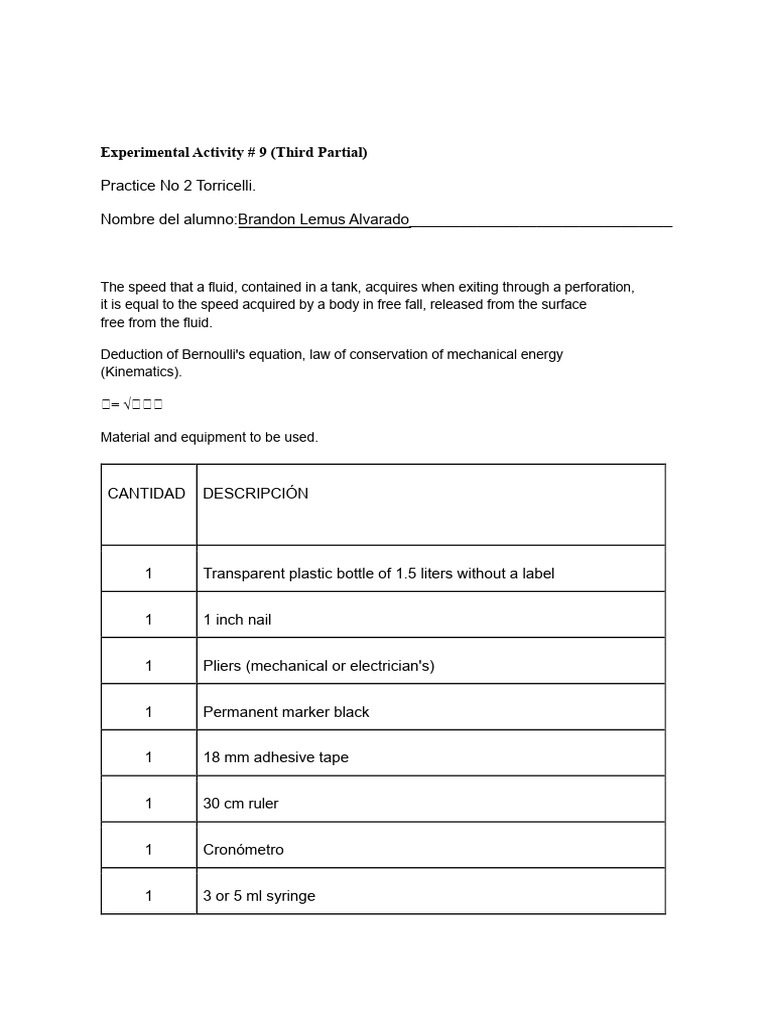 Physics Homework B) | PDF | Pressure | Physical Quantities