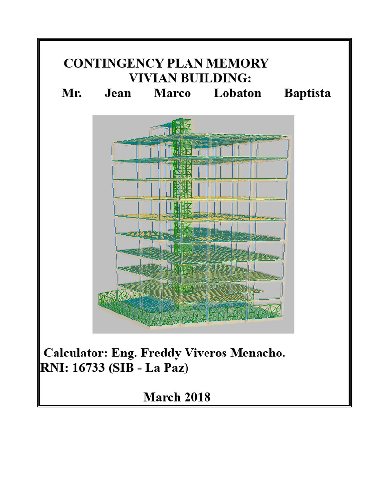 VISA CONTINGENCY PLAN BUILDING-VIVIAN (March 2018) | PDF | Beam ...