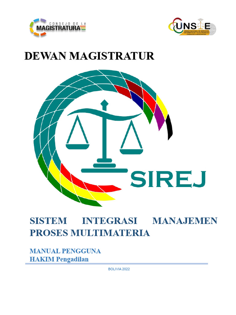 Manual Hakim SIREJ 02082022 | PDF
