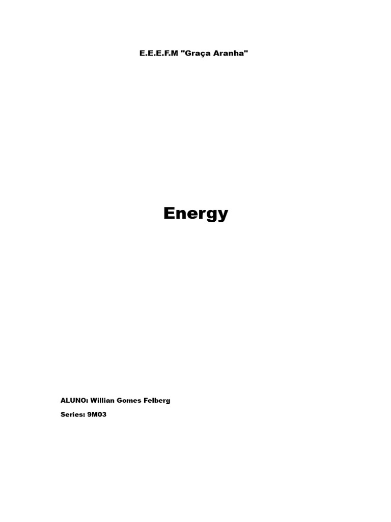 School Project Template - ENERGY | PDF | Hydroelectricity | Electricity ...