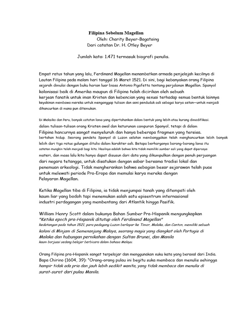 Sejarah Perdagangan Filipina Pra-Hispanik | PDF