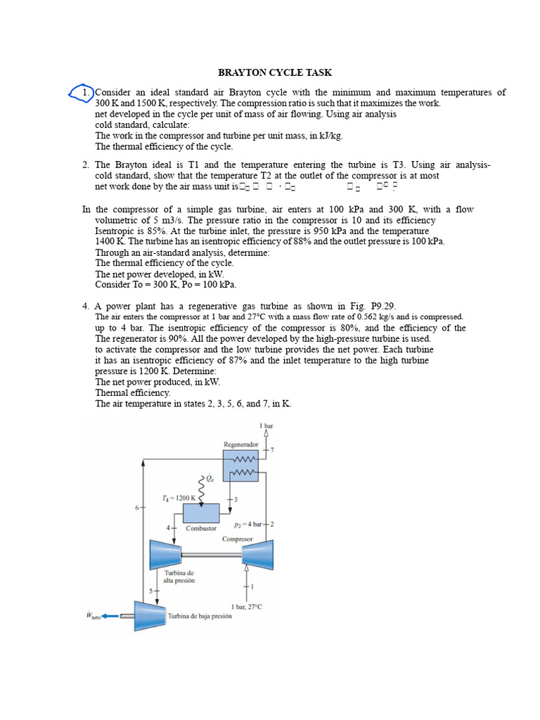 Pract Brayton | PDF | Applied And Interdisciplinary Physics | Continuum Mechanics