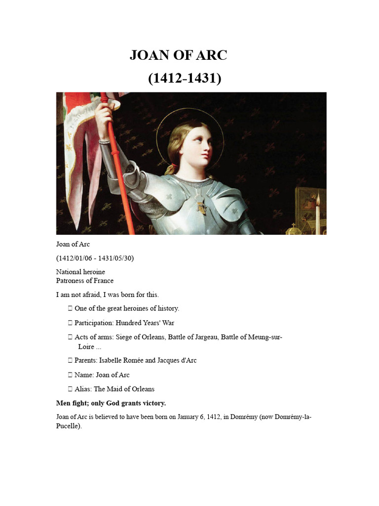 Joan of Arc | PDF | Joan Of Arc