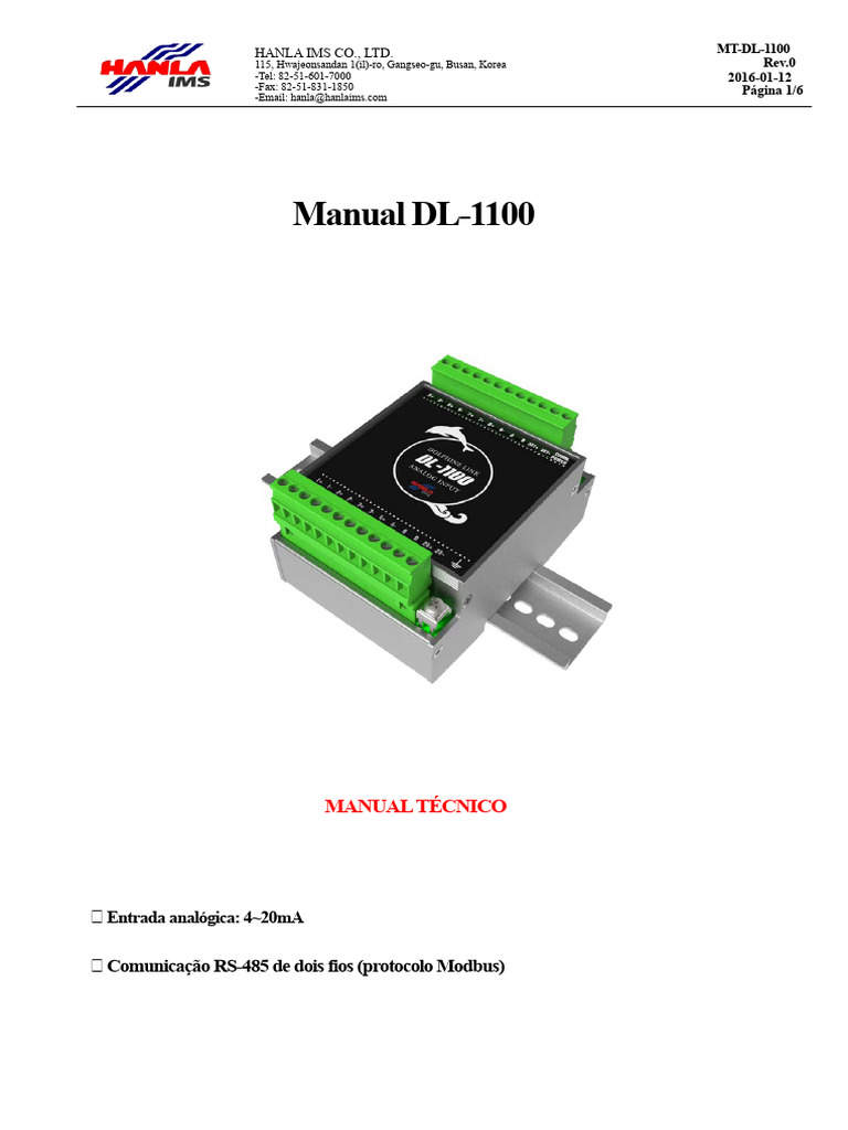 Manual Técnico do Módulo DL-1100 | PDF | Redes de computadores ...