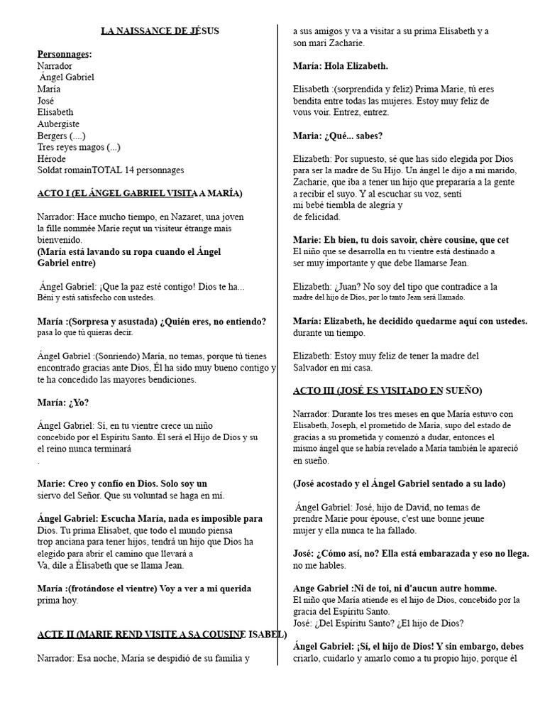 La historia del nacimiento de Jesús | PDF | María, madre de Jesús ...