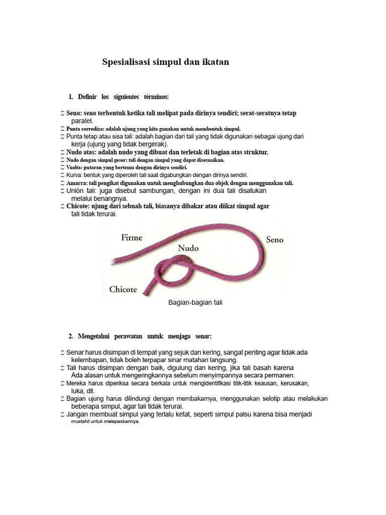 Panduan Lengkap Tali dan Simpul | PDF