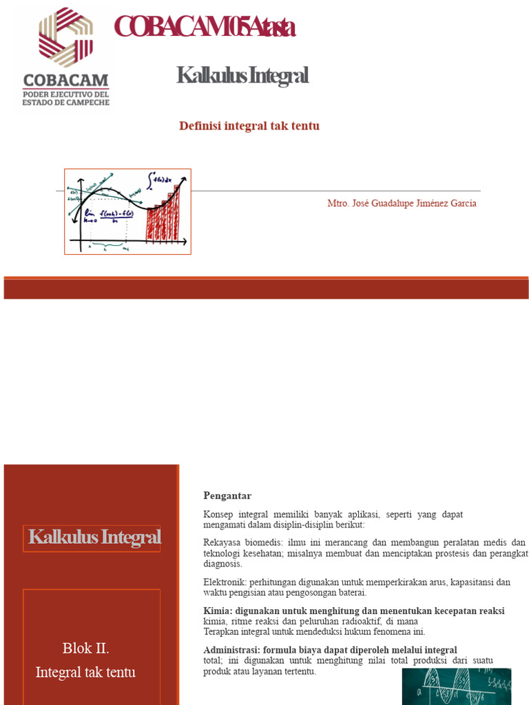 2.1 Definisi Integral Tak Tentu | PDF