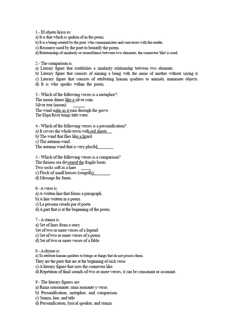 Understanding Lyrical Elements in Poetry | PDF | Poetry