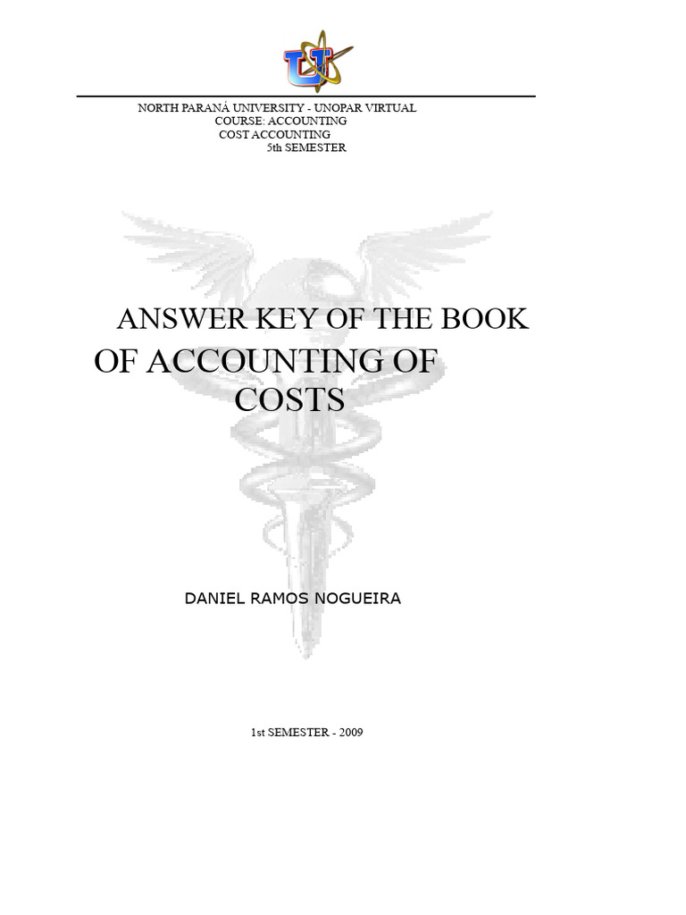 Cost Accounting Answer Key for UNOPAR | PDF | Cost Of Goods Sold | Expense