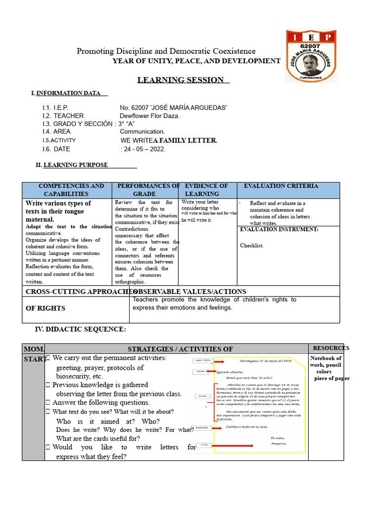 Session 24 - 05 We Write A Letter | PDF | Learning | Psychological Concepts