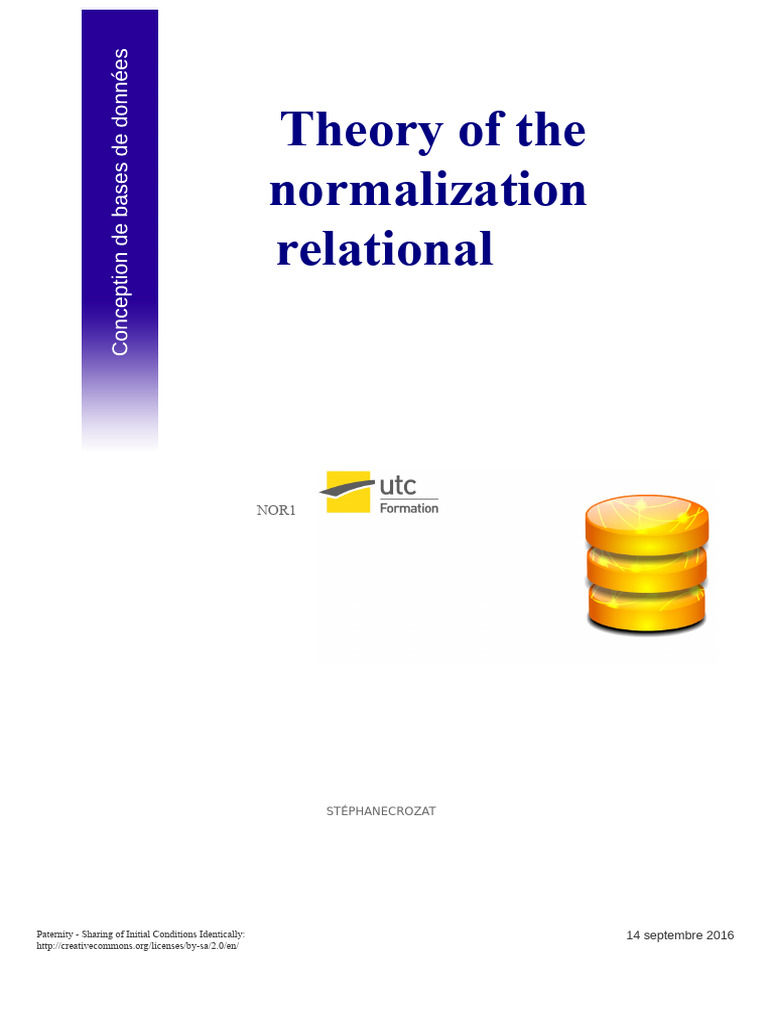 Normalization Course | PDF | Information Technology Management | Data Model