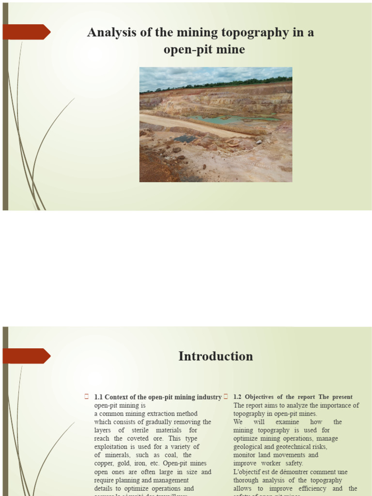 Analysis of The Mining Topography in A Mine | PDF | Topography | Lidar