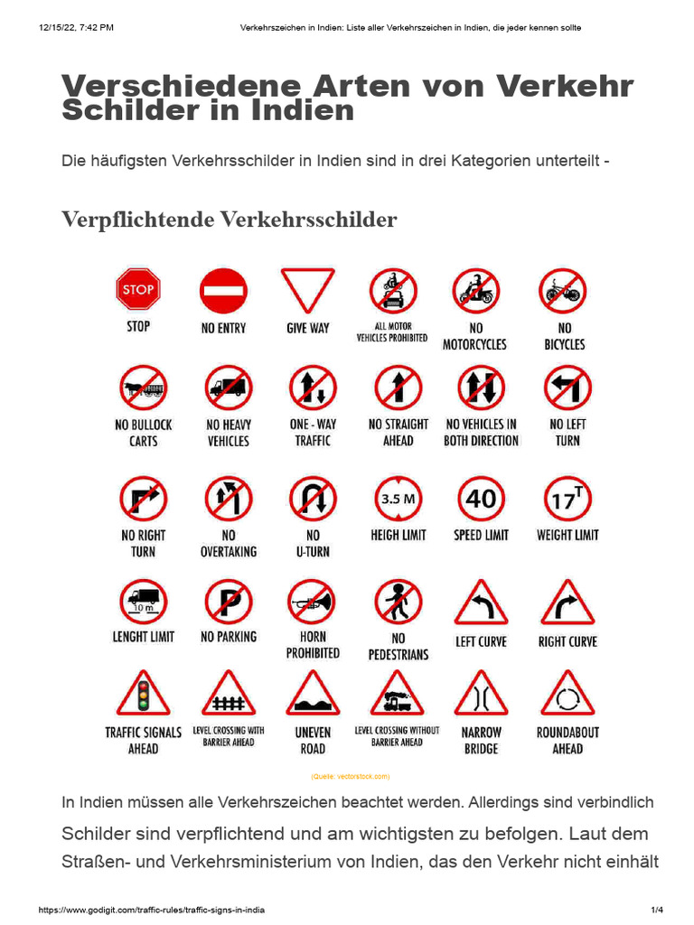 Verwunderlich Verkehrsschilder Lernen Fr Autoprfung Pdf Bild