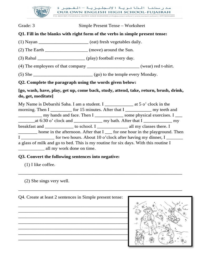 Simple Present Tense | PDF