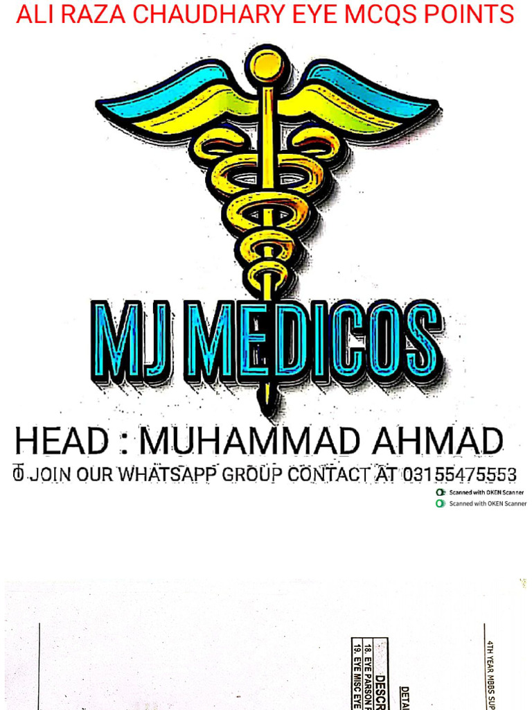 Arc Eye MCQ Points? | PDF