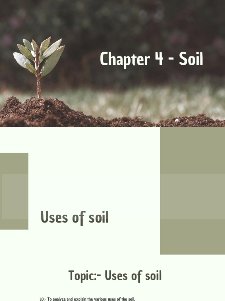 Gr 3 Ch 4- Topic- Uses of Soil | PDF