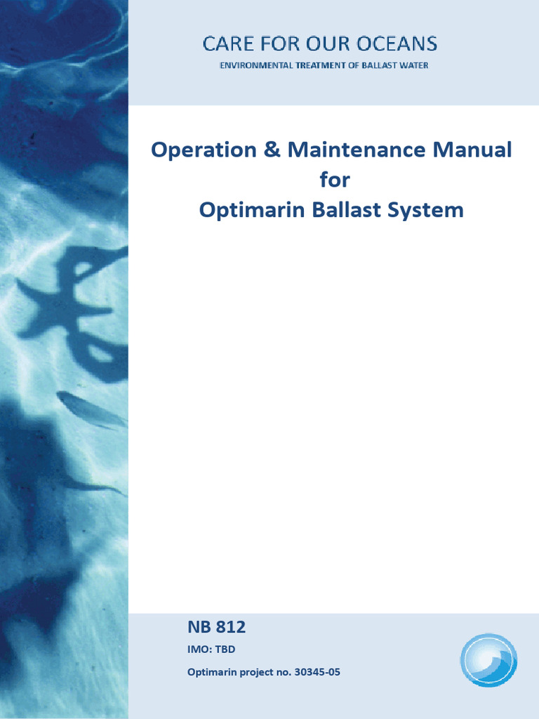 Optimarin Ballast System Manual | PDF | Valve | Ultraviolet