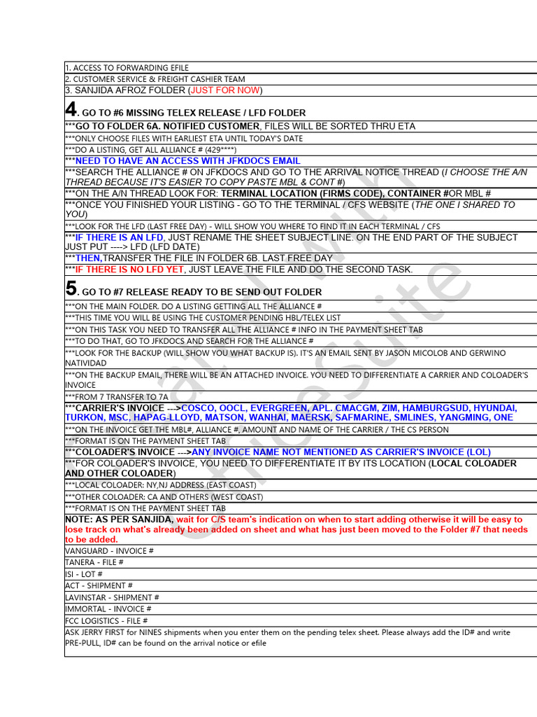 Freight Document Management Guide | PDF