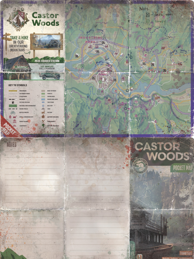 Deluxe Edition Castor Woods Tourist Map | PDF