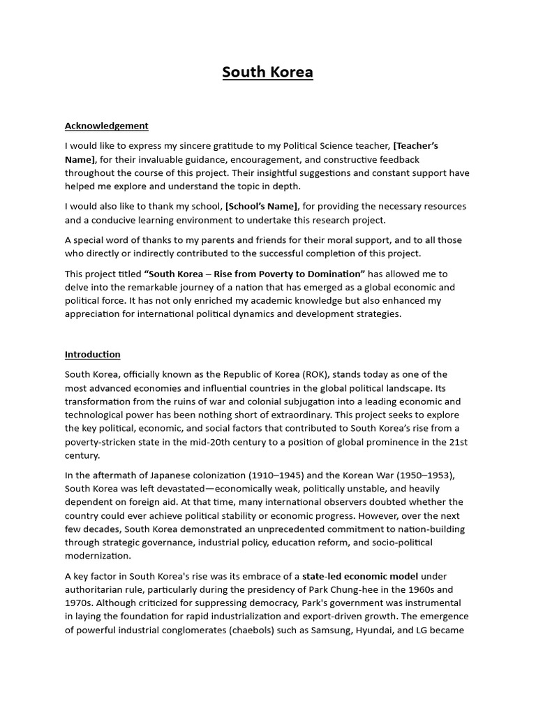 South Korea | PDF | South Korea | World Politics