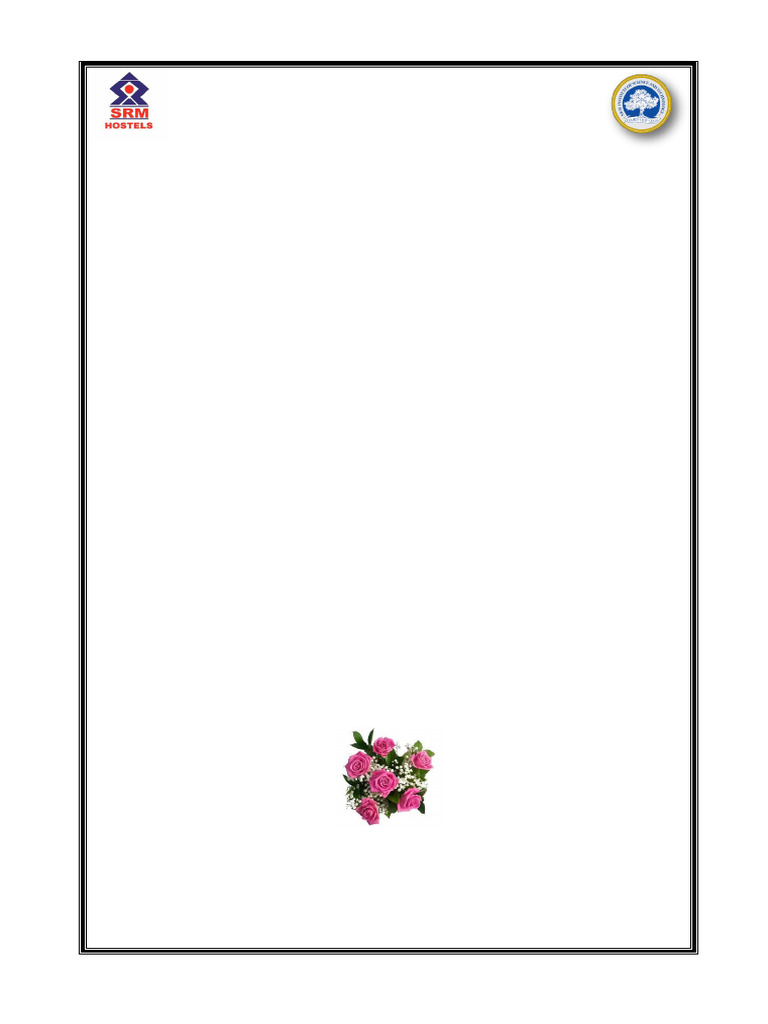 SRM Hostels Vacation Staying Back Related Instructions | PDF