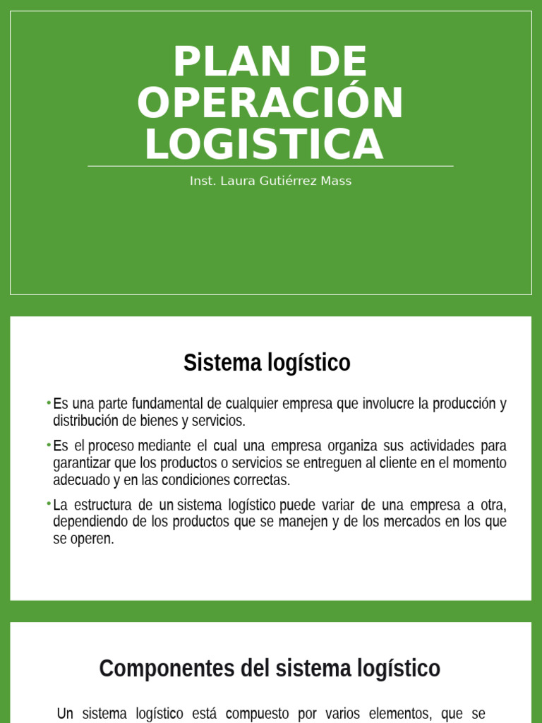 Plan de Operación Logística Eficiente | PDF | Logística | Business
