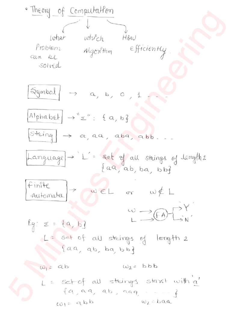 Formal Language and Automata Theory Notes | PDF