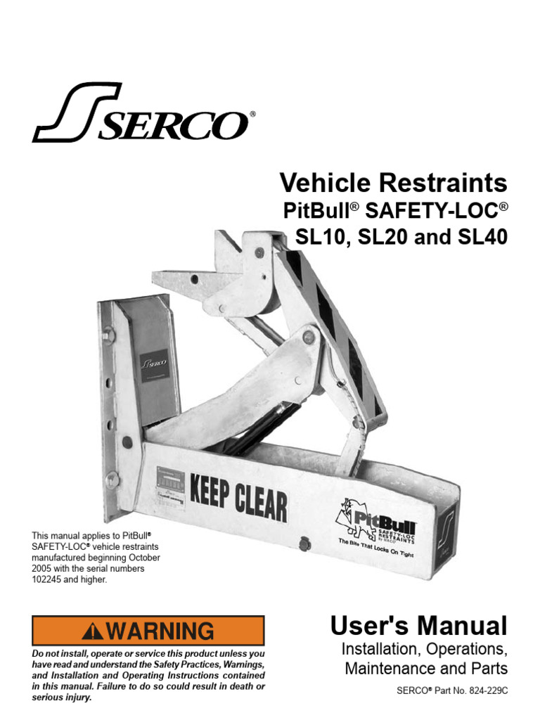PitBull® Safety-Loc® User Manual | PDF | Drill | Nut (Hardware)
