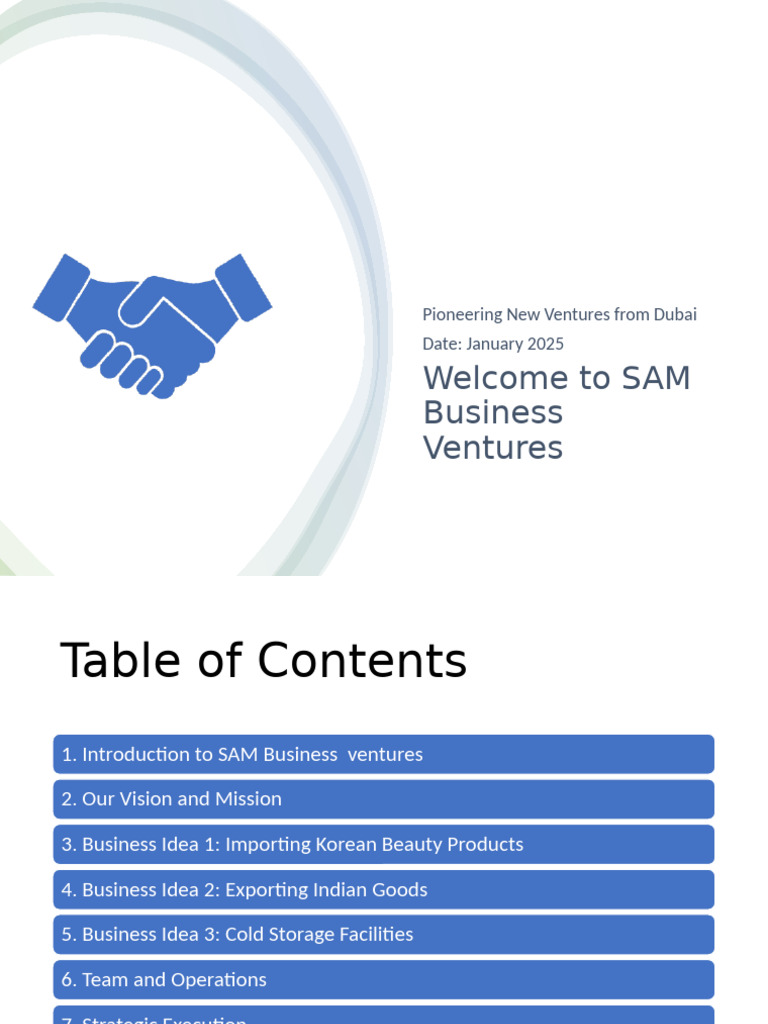 Sam Buisness Venture | PDF | Supply Chain | Economies