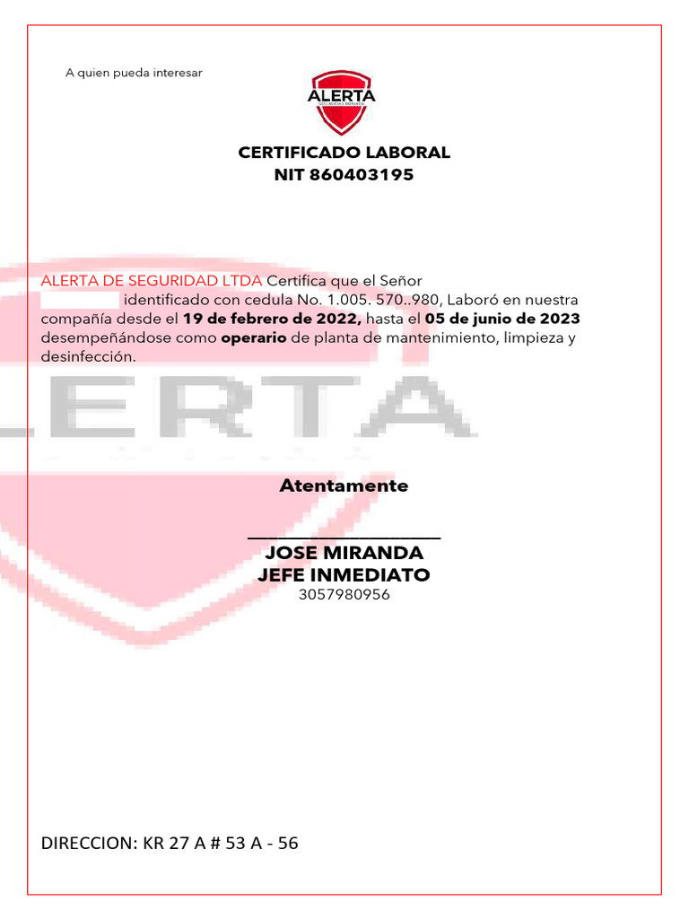 A Quien Pueda Interesar | PDF