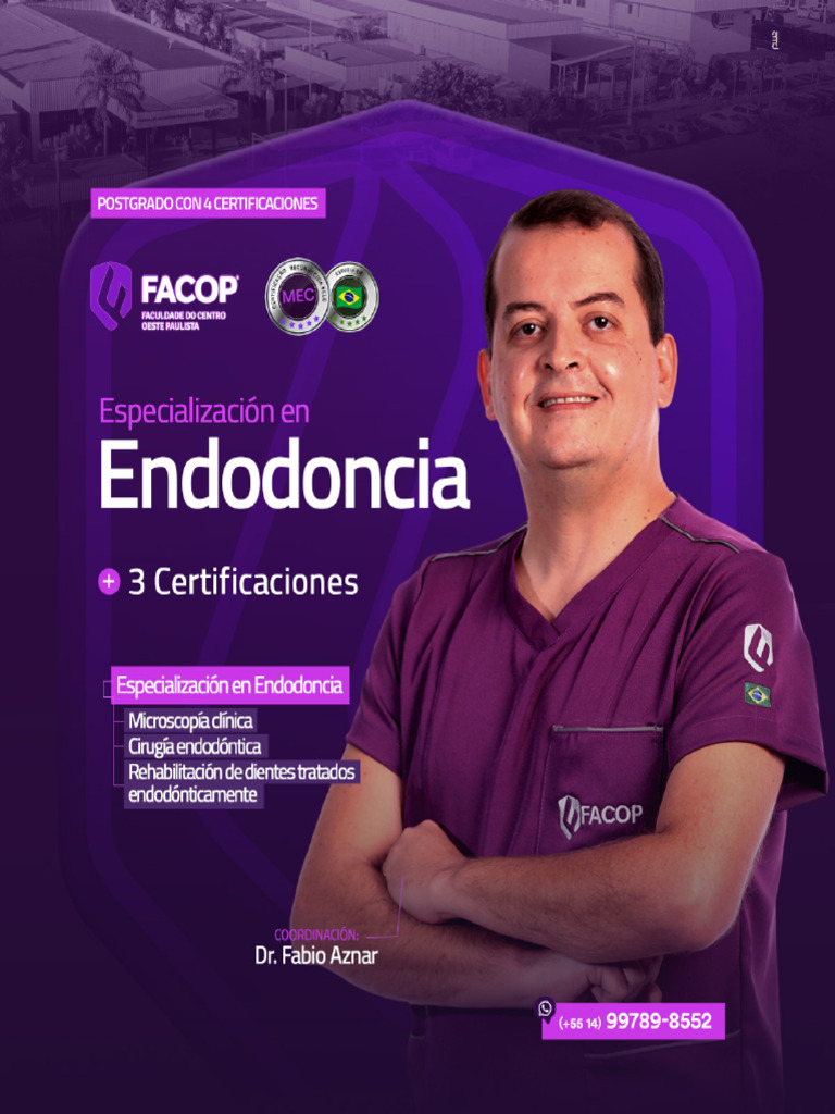 Facop - Especializacion en Endodoncia - t20 | PDF