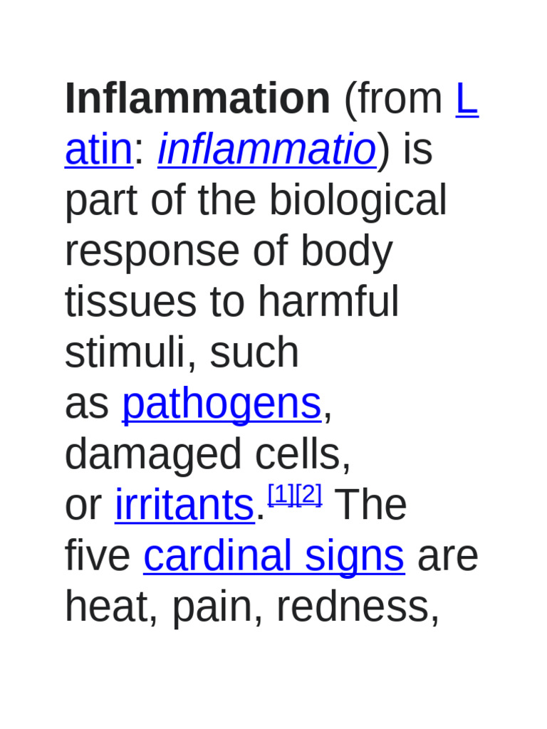 Inflammation | PDF