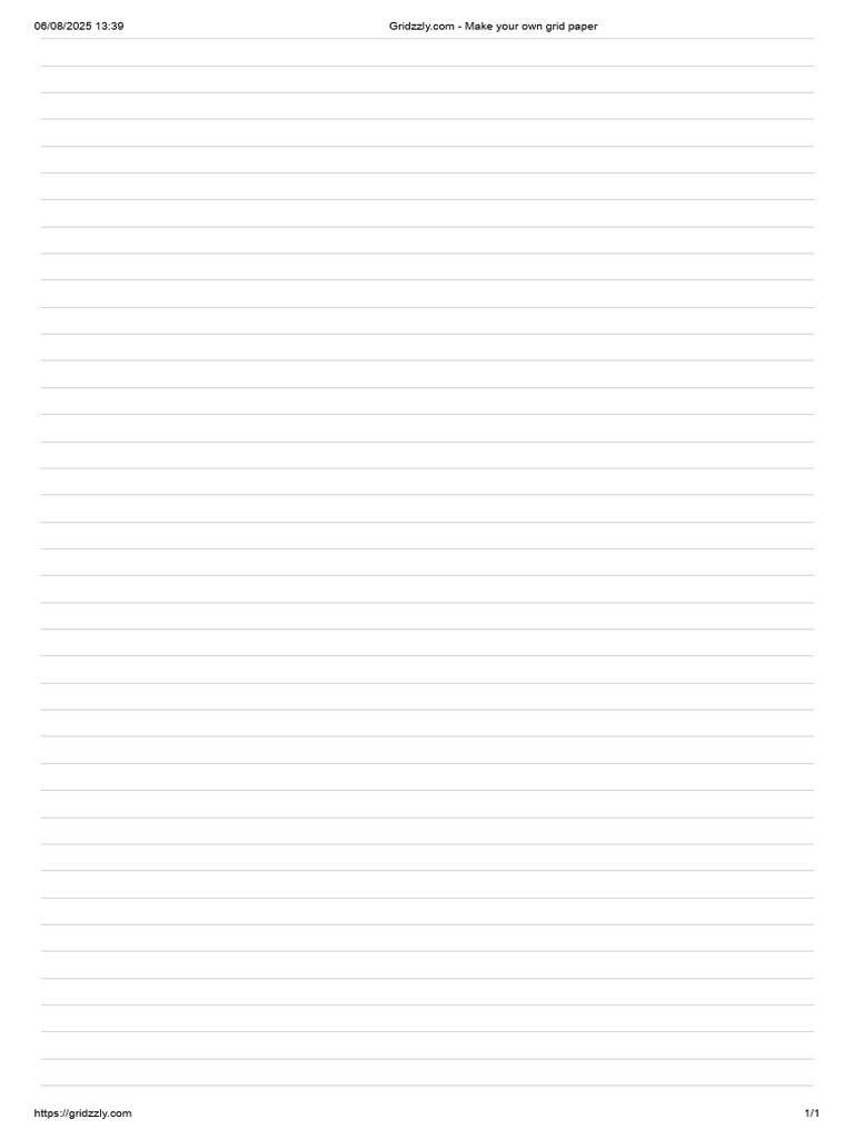 Make Your Own Grid Paper | PDF