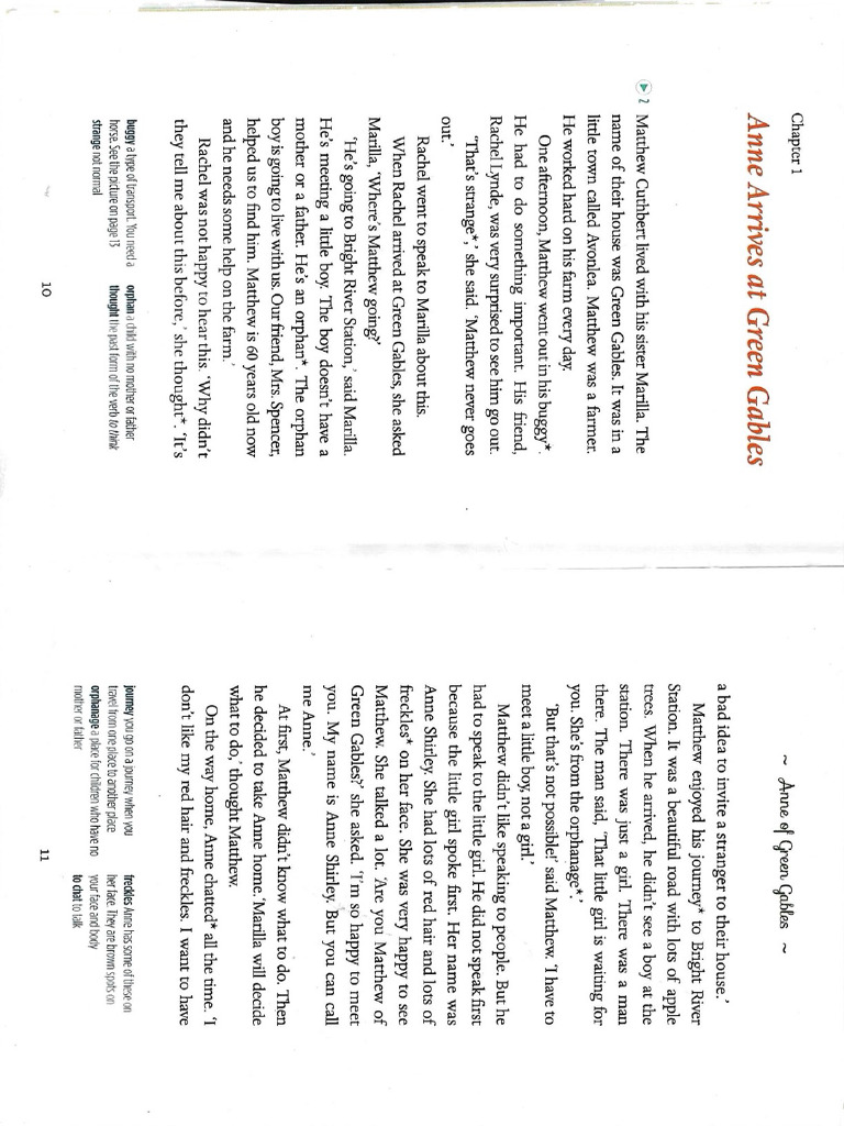 Anne of Green Gables Chapter 1 | PDF