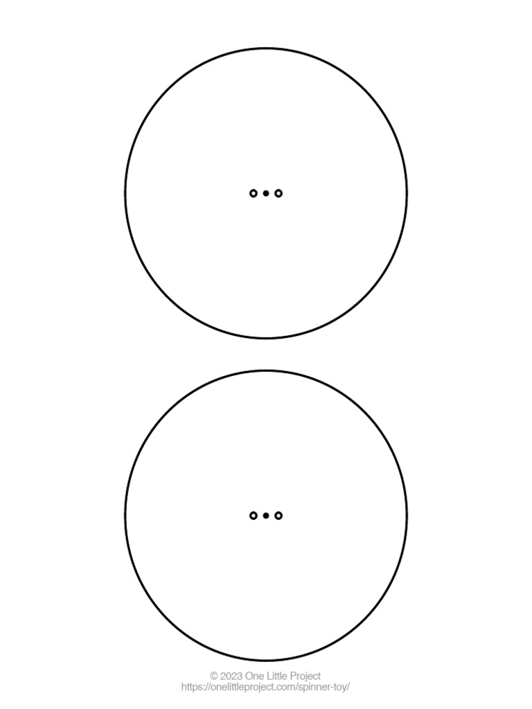 Spinner Toy Template 3 | PDF
