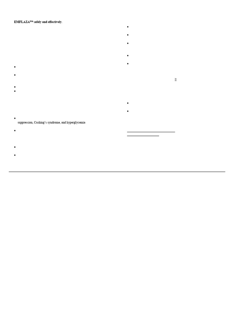 EMFLAZA: DMD Treatment Guidelines | PDF | Osteoporosis | Pregnancy