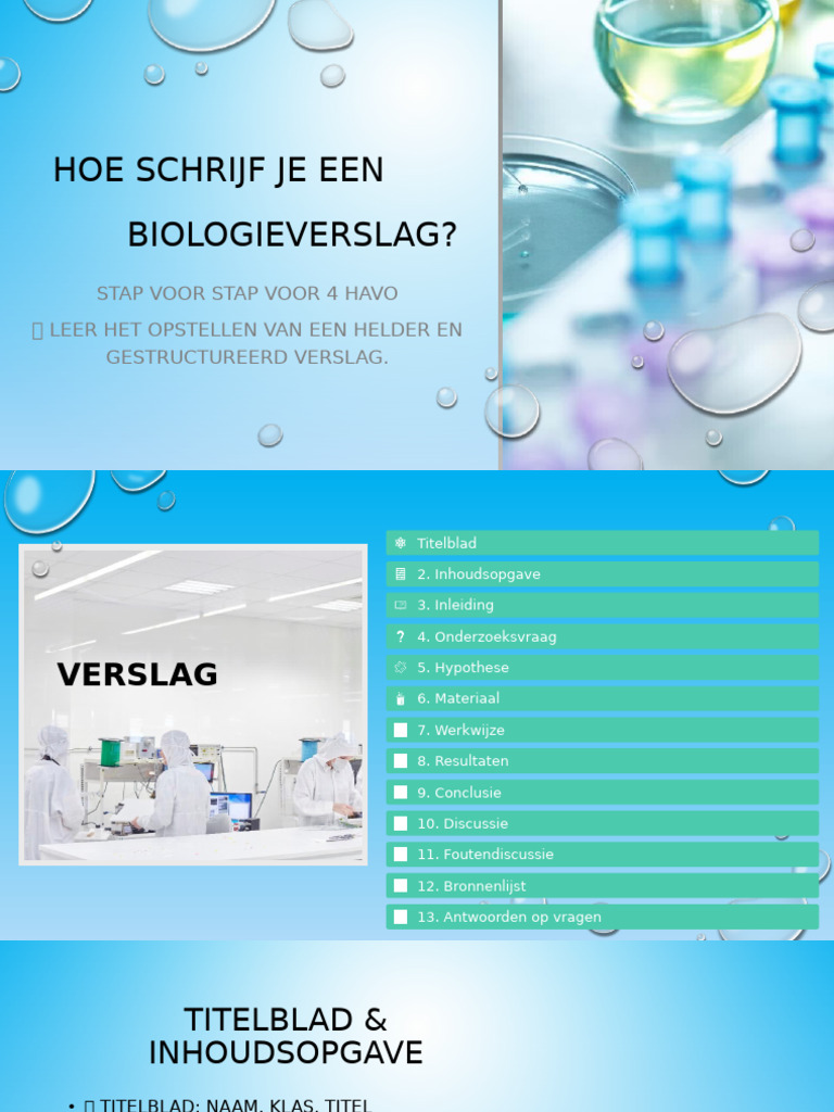 Natuurwetenschappelijk verslag schrijven | PDF