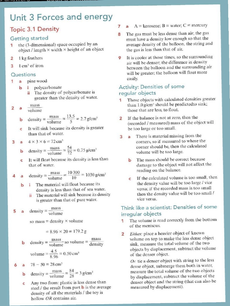 Cambridge Lower Secondary Science Learner S Book 9 Physics Part Unit 3 ...