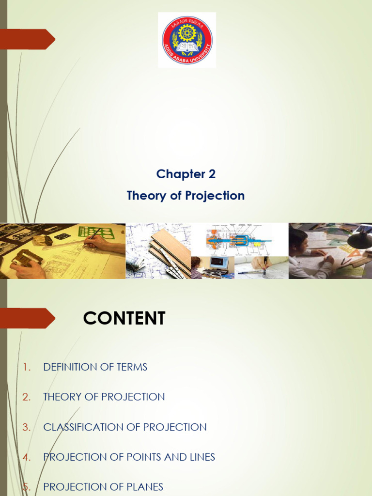 Theory of Projection in Engineering Drawing | PDF | Euclidean Geometry ...