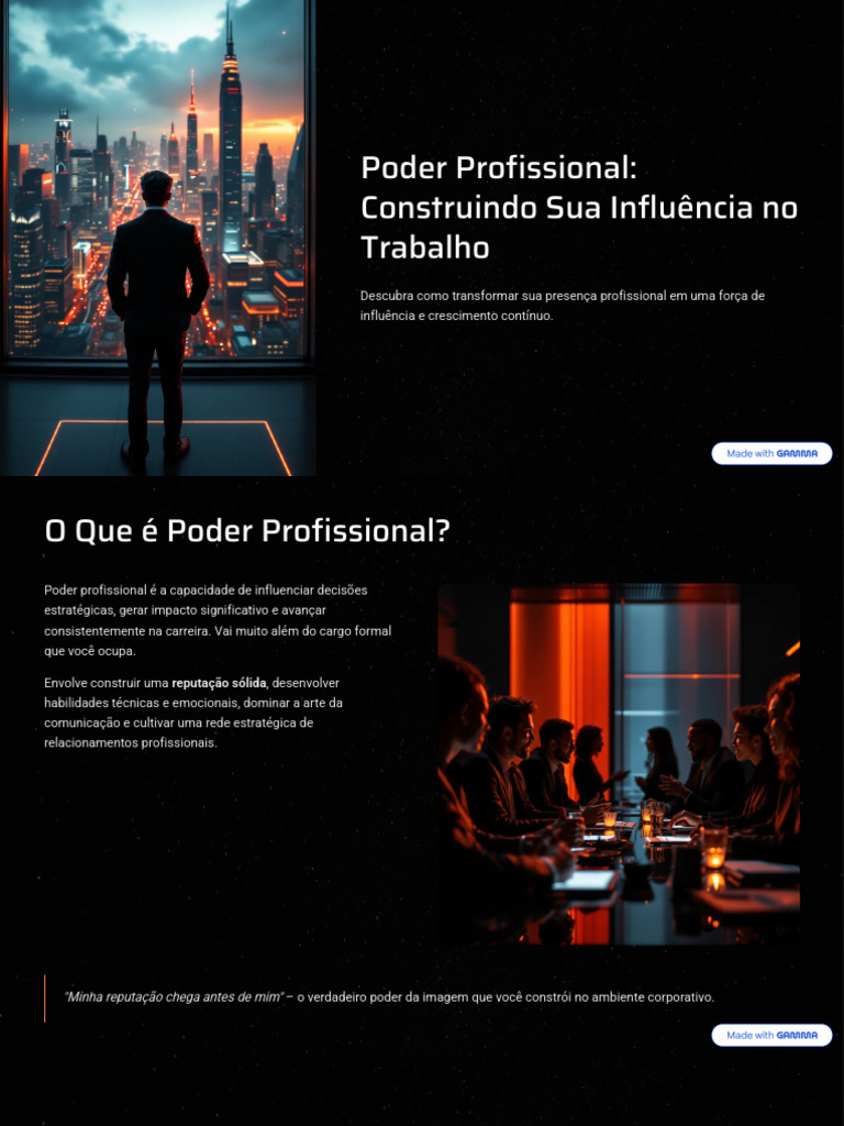 Poder Profissional: Influência e Crescimento | PDF | Comunicação