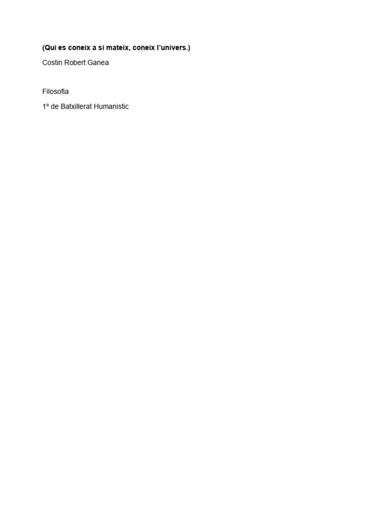 Dossier Filosfia | PDF