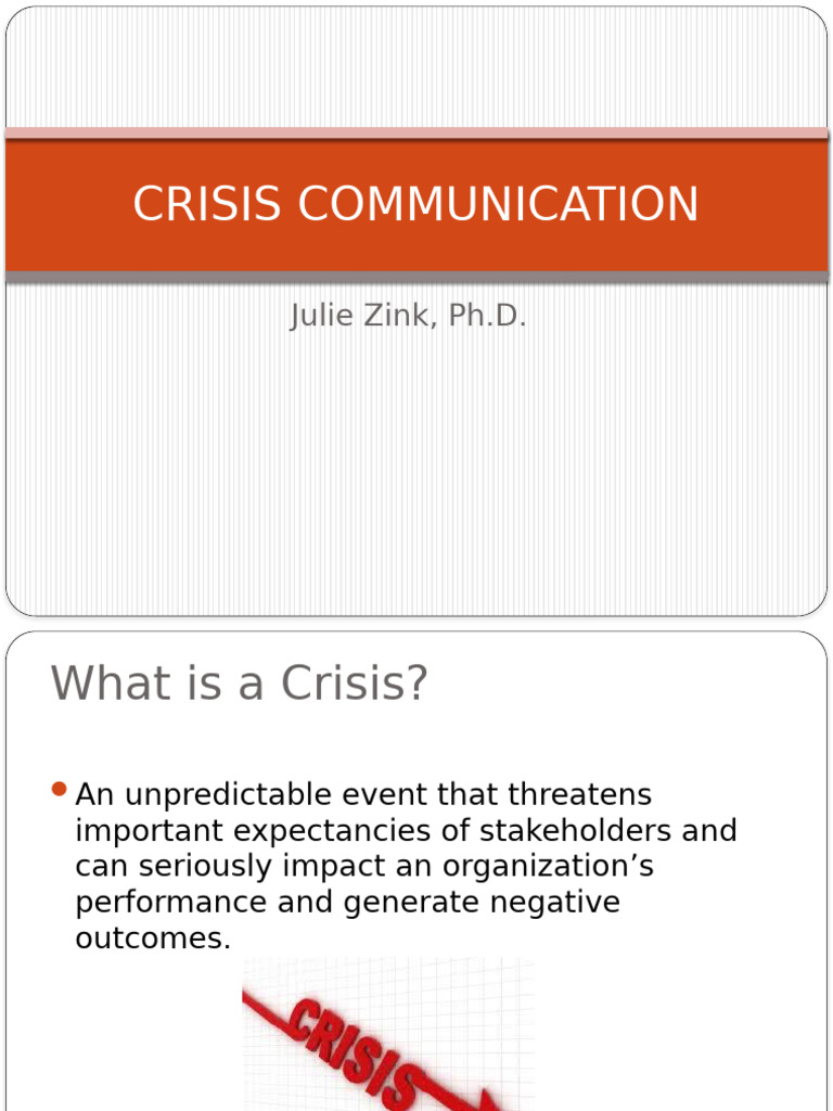Crisis Communication | PDF