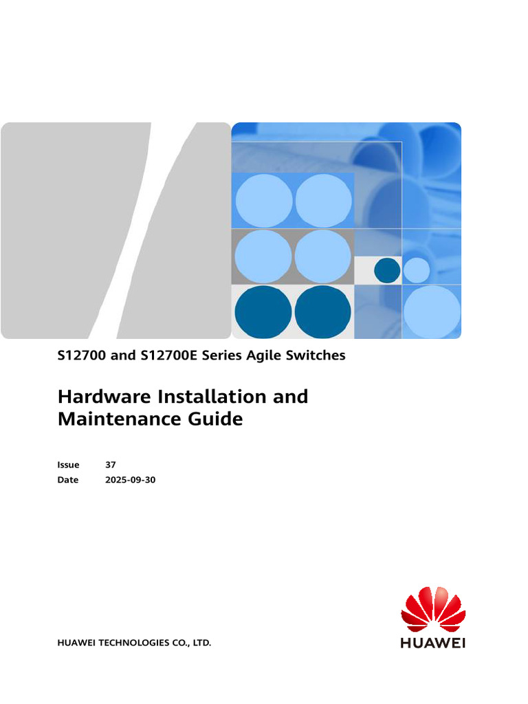 Huawei S12700 Switches Installation Guide | PDF | Network Switch ...