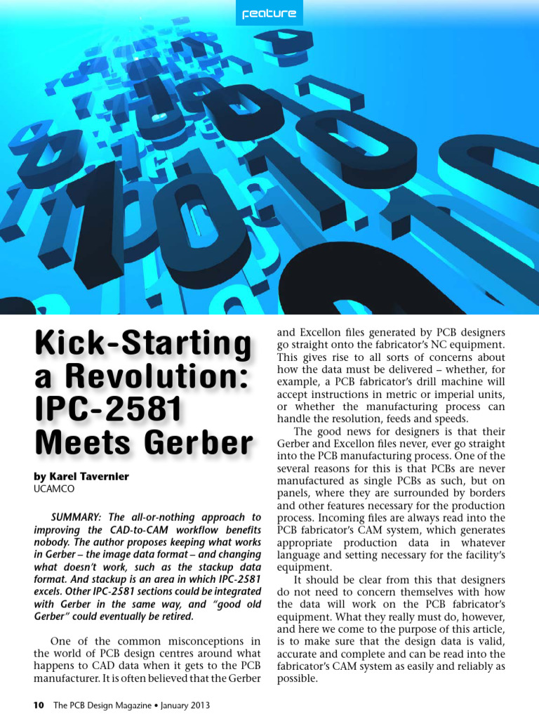 IPC-2581 and Gerber Data Formats | PDF | Computing | Computer File Formats