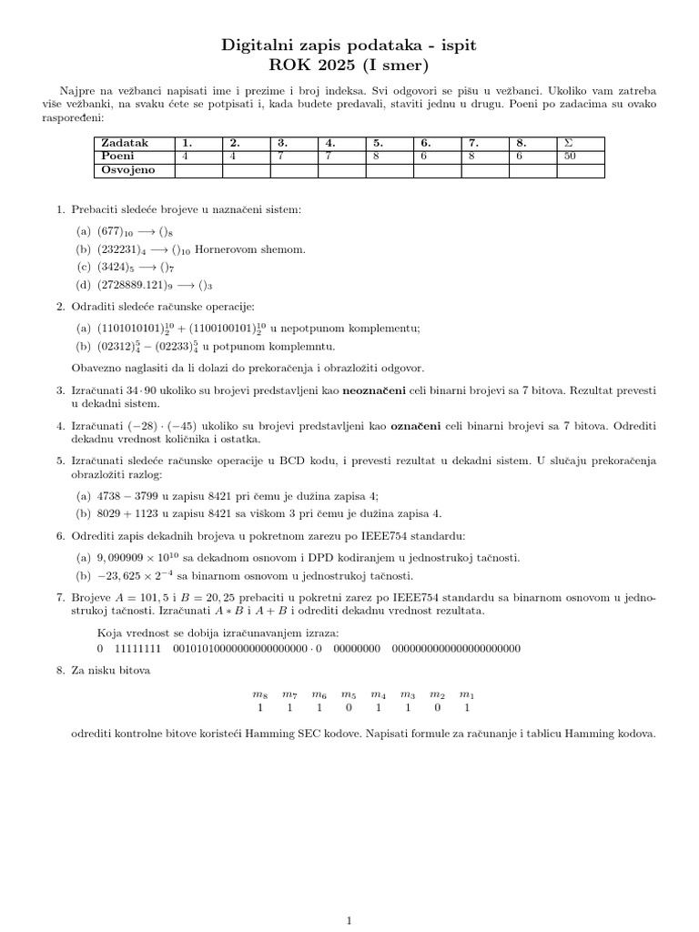 Ispit Matf | PDF
