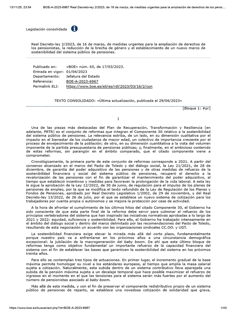 BOE-A-~2 | PDF | Pensión | Jubilación