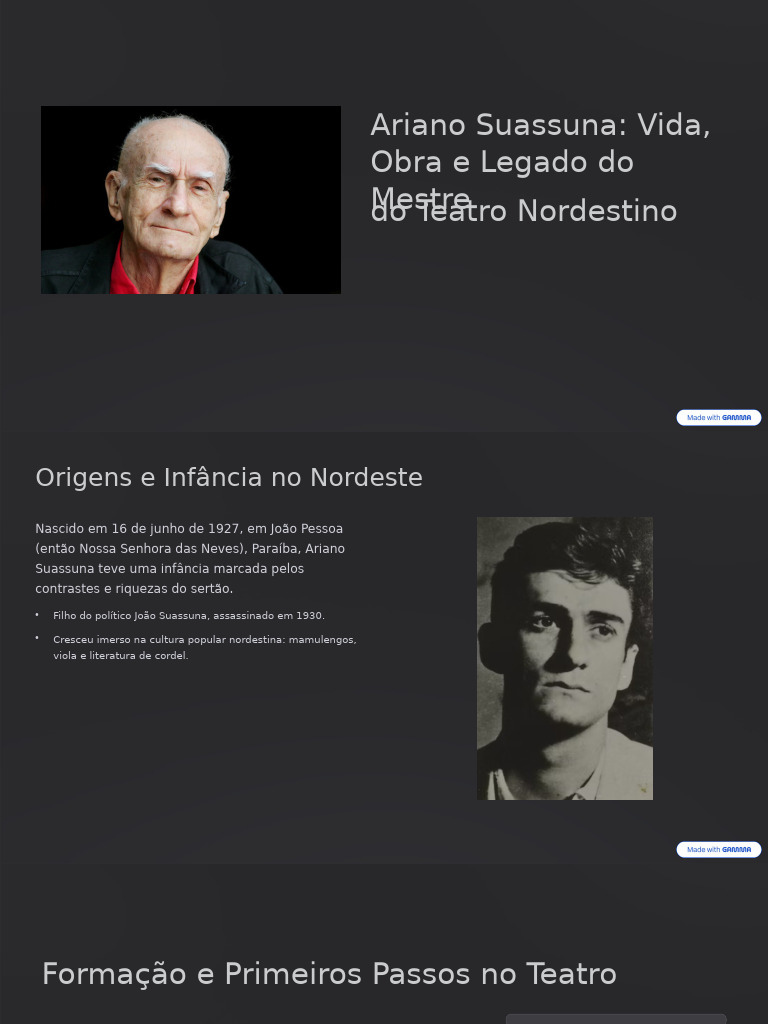 Ariano Suassuna: Legado do Teatro Nordestino | PDF