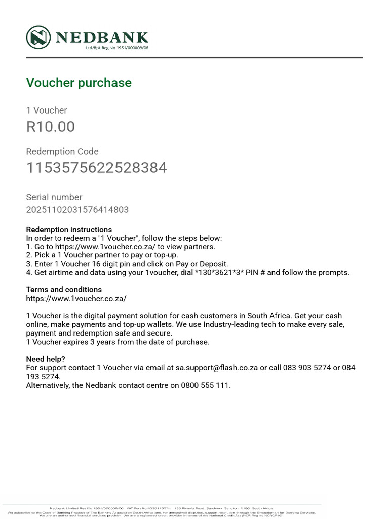 How to Redeem Your 1 Voucher | PDF